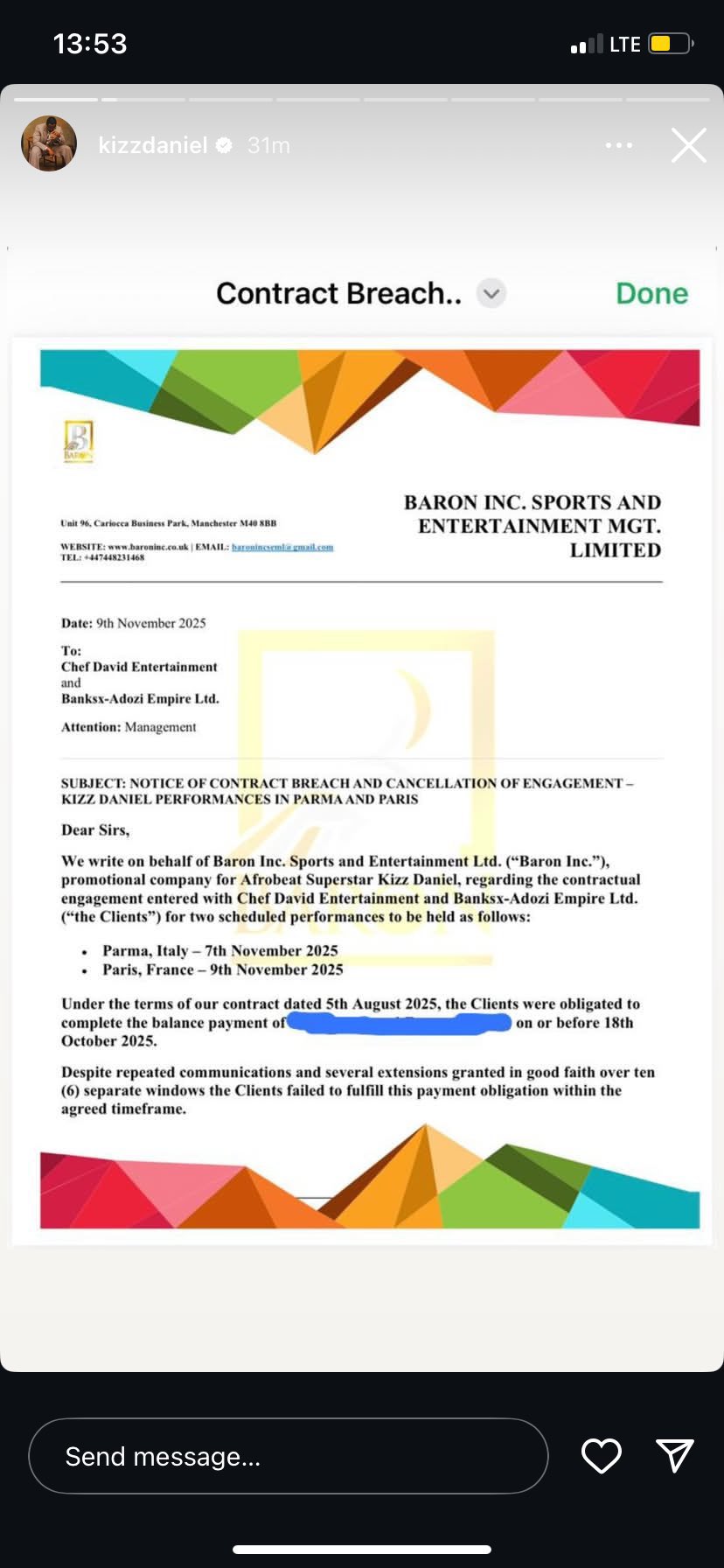 Kizz Daniel’s Paris Show Chaos: ₦140M Gig Ends in Near Brawl After 5 ...